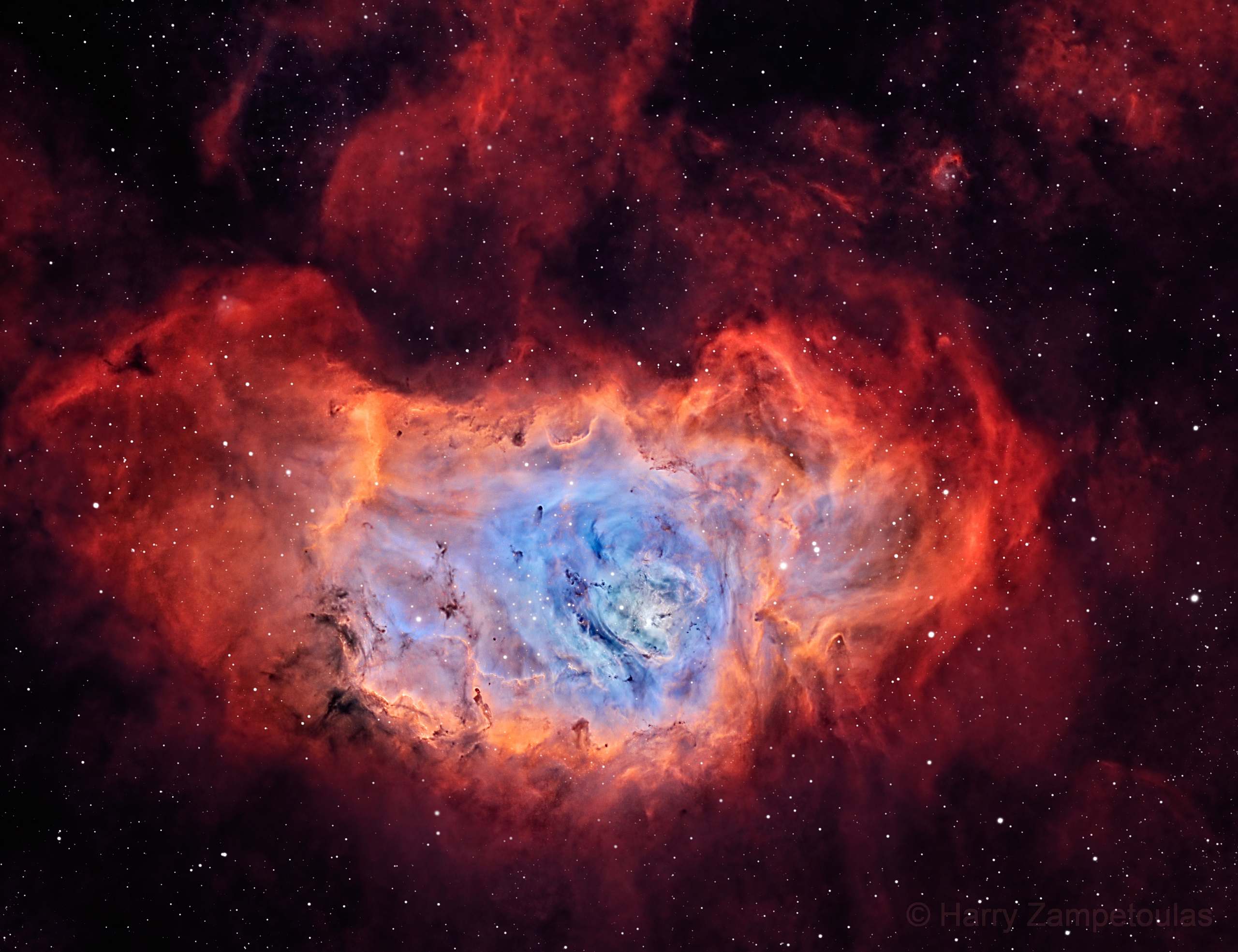 Lagoon Nebula (M8) in SHO - Astrophotography - Rhodes, Greece - Harry ...